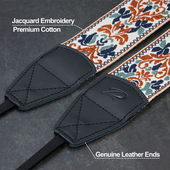 GetUSCart- Camera Strap - 2" Retro Jacquard Embroidery Multi-pattern ...