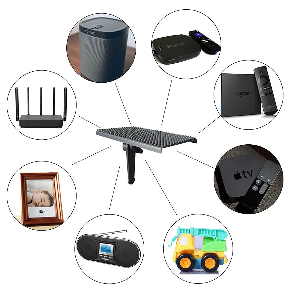 GetUSCart- TV Top Shelf Wide Platform Solid Screen Shelf Adjustable ...