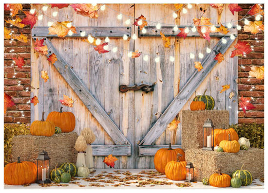 GetUSCart- AIIKES 7X5FT Fall Thanksgiving Backdrop Autumn Pumpkin ...
