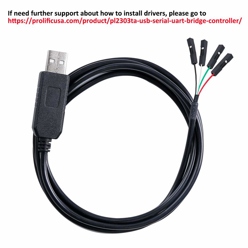 GetUSCart- DTech USB to TTL Serial 3.3V Adapter Cable TX RX Signal 4 ...