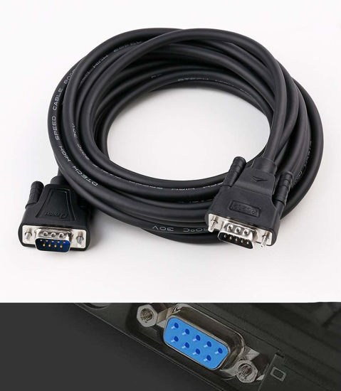 GetUSCart- DTech 15ft DB9 Serial Cable COM Port Male to Male RS232 ...