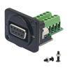 GetUSCart- QIANRENON DB9 Panel Mount Terminal RS232 Serial to Terminal Female Adapter Connector ...