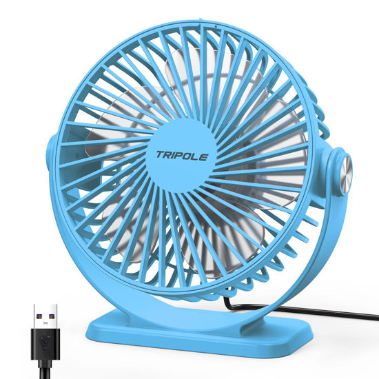 GetUSCart- TriPole USB Powered Desk Fan Small Personal Fan 3 Speeds ...