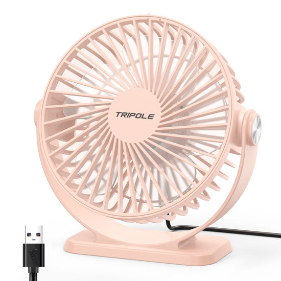 GetUSCart- TriPole Mini Desk Fan USB Powered Portable Fan 3 Speeds ...