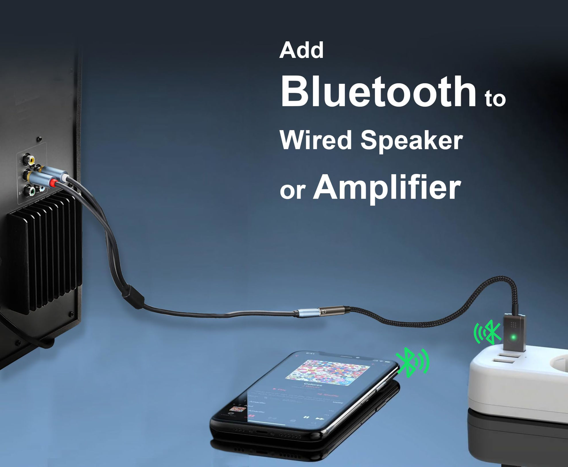 GetUSCart- LOKUKA Bluetooth 5.1 to Aux Adapter for Car, USB to 3.5mm ...