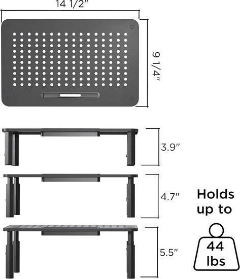 GetUSCart- EVOOMI Monitor Stand Riser - Upgraded for Faster ...