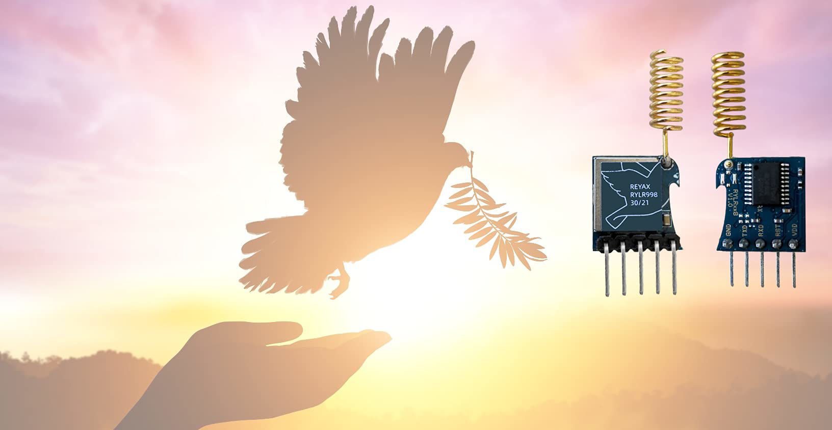 Getuscart Reyax Rylr998 Uart Interface 868915 Mhz Lora Module With Antenna Fcc Ce Certification