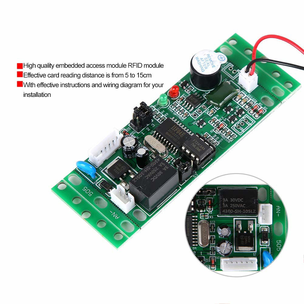 Getuscart Rfid Reader Module 9 12v 125khz Embedded Control Board Access Control Module