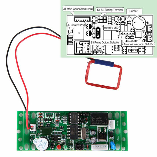 Getuscart Rfid Reader Module 9 12v 125khz Embedded Control Board Access Control Module 
