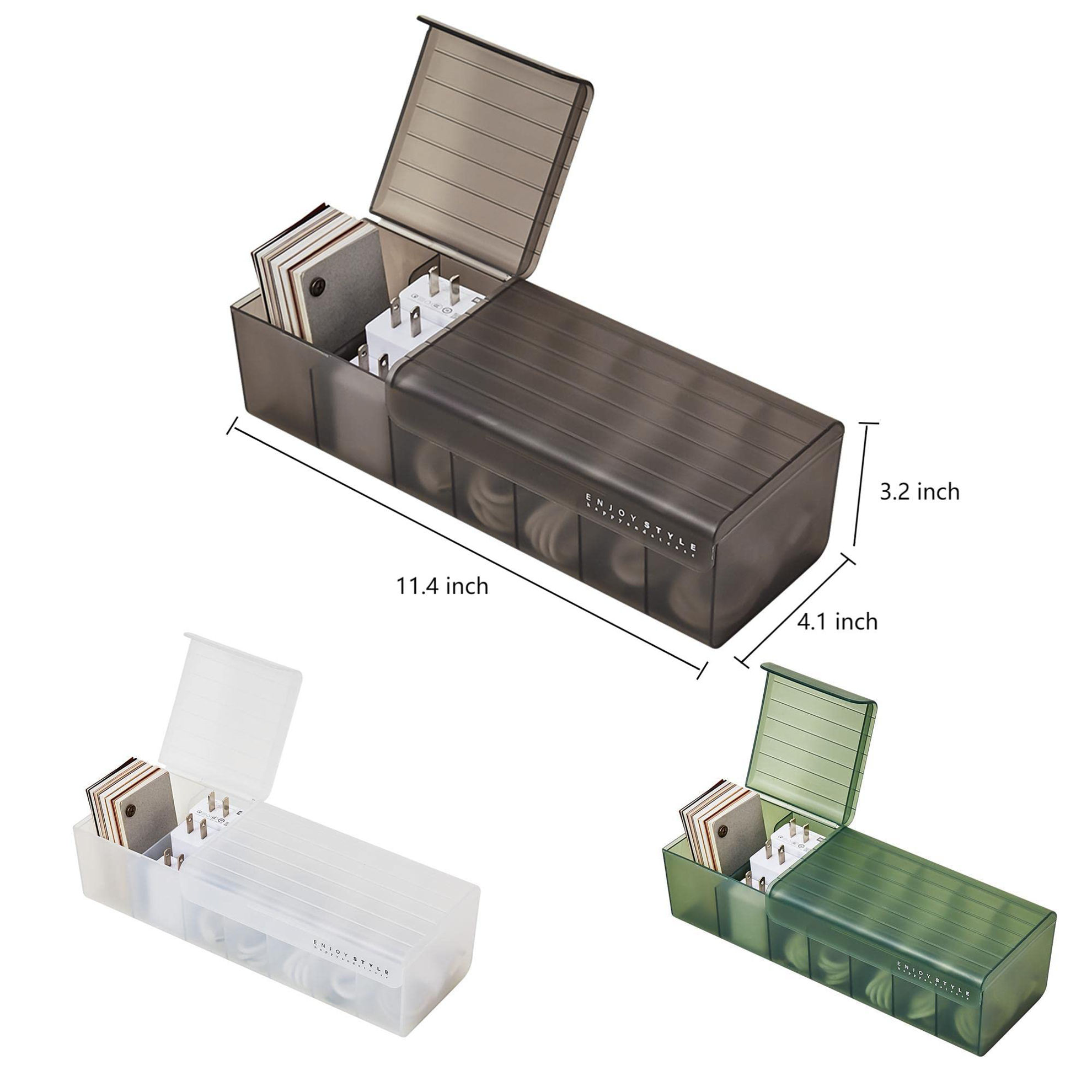 GetUSCart- Data Cable Organizer Box Charge Cable Management 7 ...