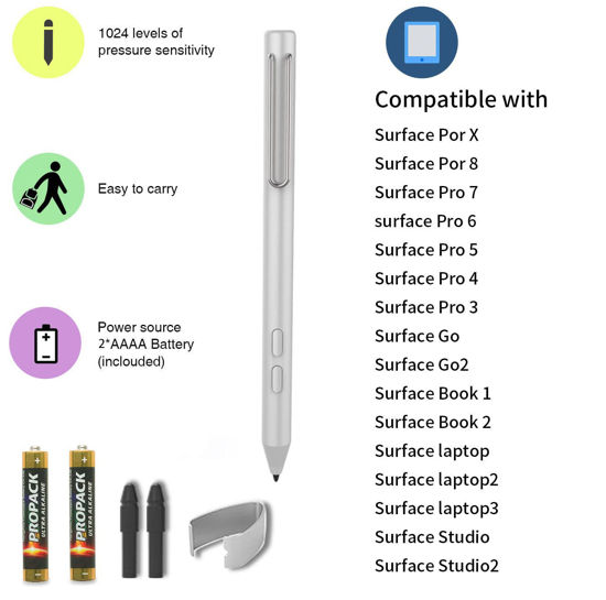 GetUSCart- Stylus Pen for Microsoft Surface,with1024 Levels High ...