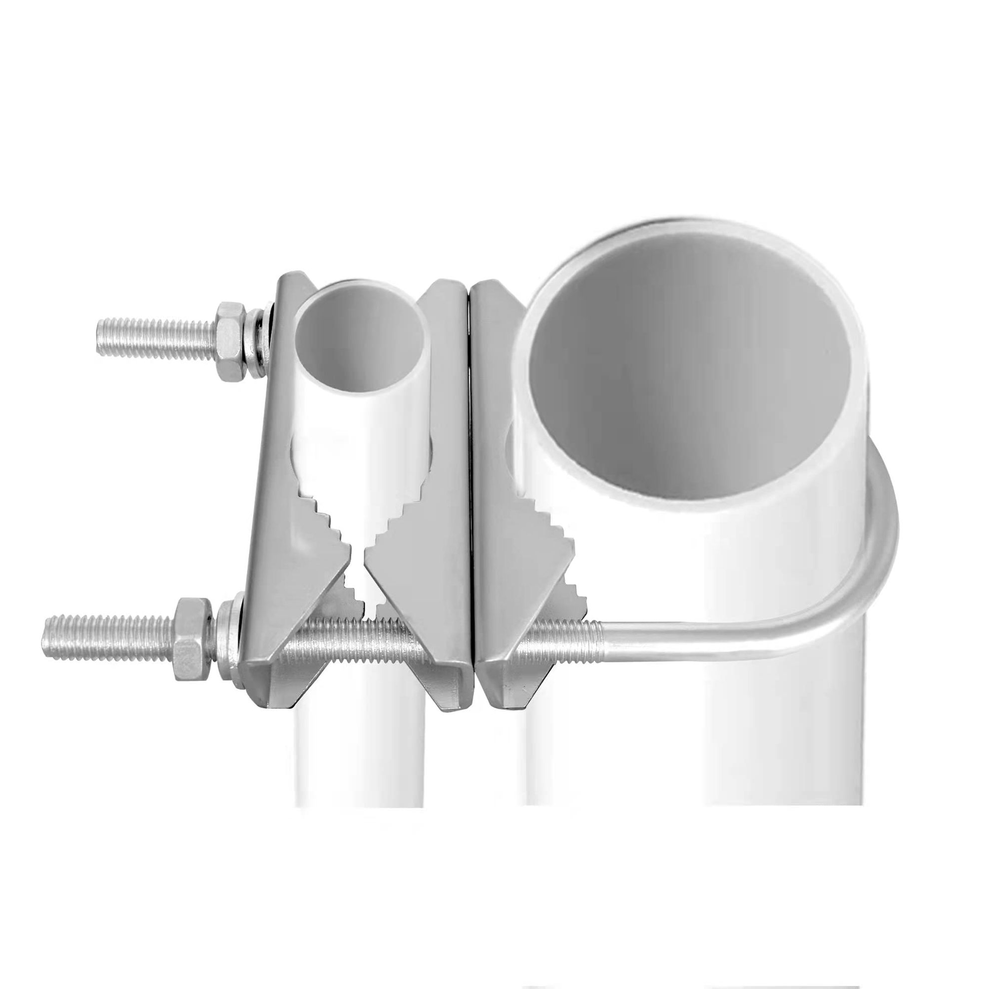 GetUSCart- Slinkdsco Double Antenna Mast Clamp Heavy V-Jaw Bracket U ...