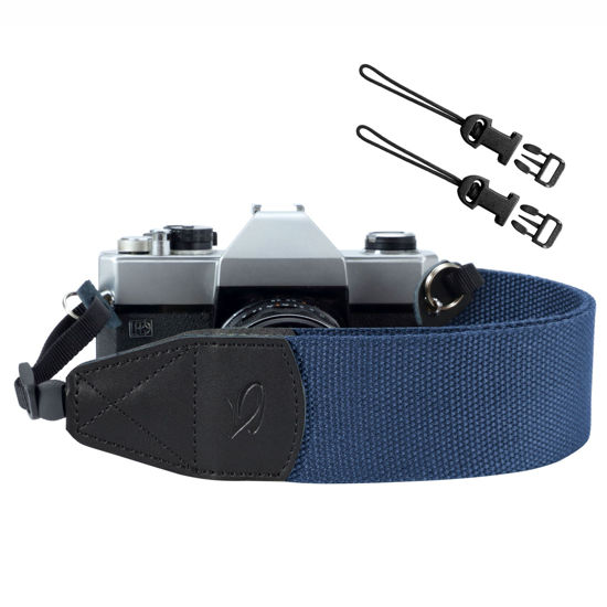 GetUSCart- PADWA Blue Camera Straps for Photographers - Full Grain ...