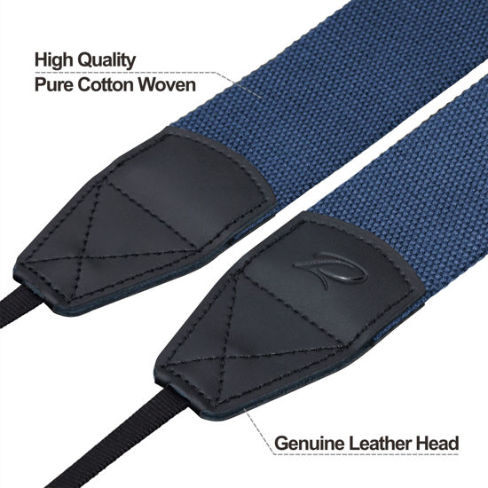 GetUSCart- PADWA Blue Camera Straps for Photographers - Full Grain ...