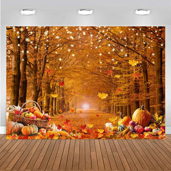 GetUSCart- CHAIYA 7x5ft Autumn Maple Forest Photography Backdrop Autumn ...