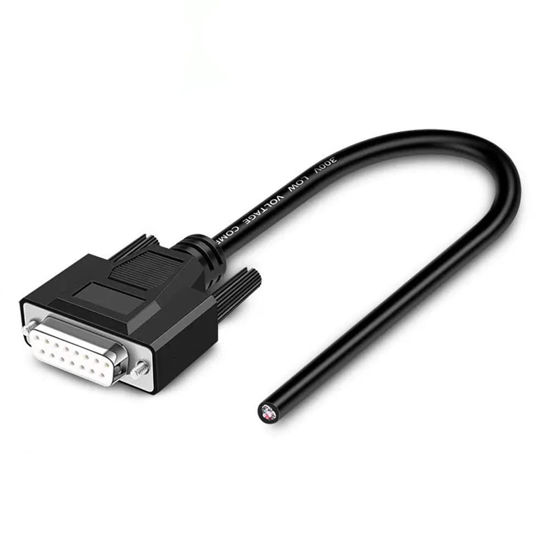 GetUSCart- Jienk 6.56Ft 24AWG DB15 Female RS232 15 Pin Serial Extension ...