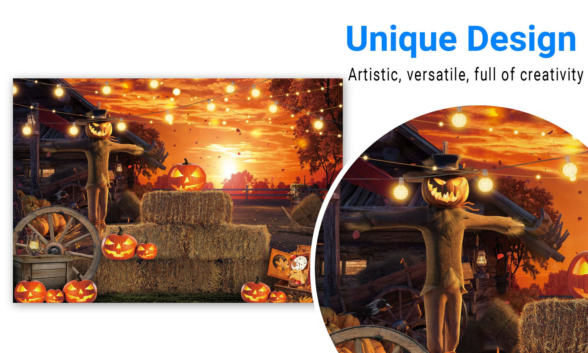 GetUSCart- Funnytree 7x5FT Halloween Photography Backdrop Hallowmas Eve ...