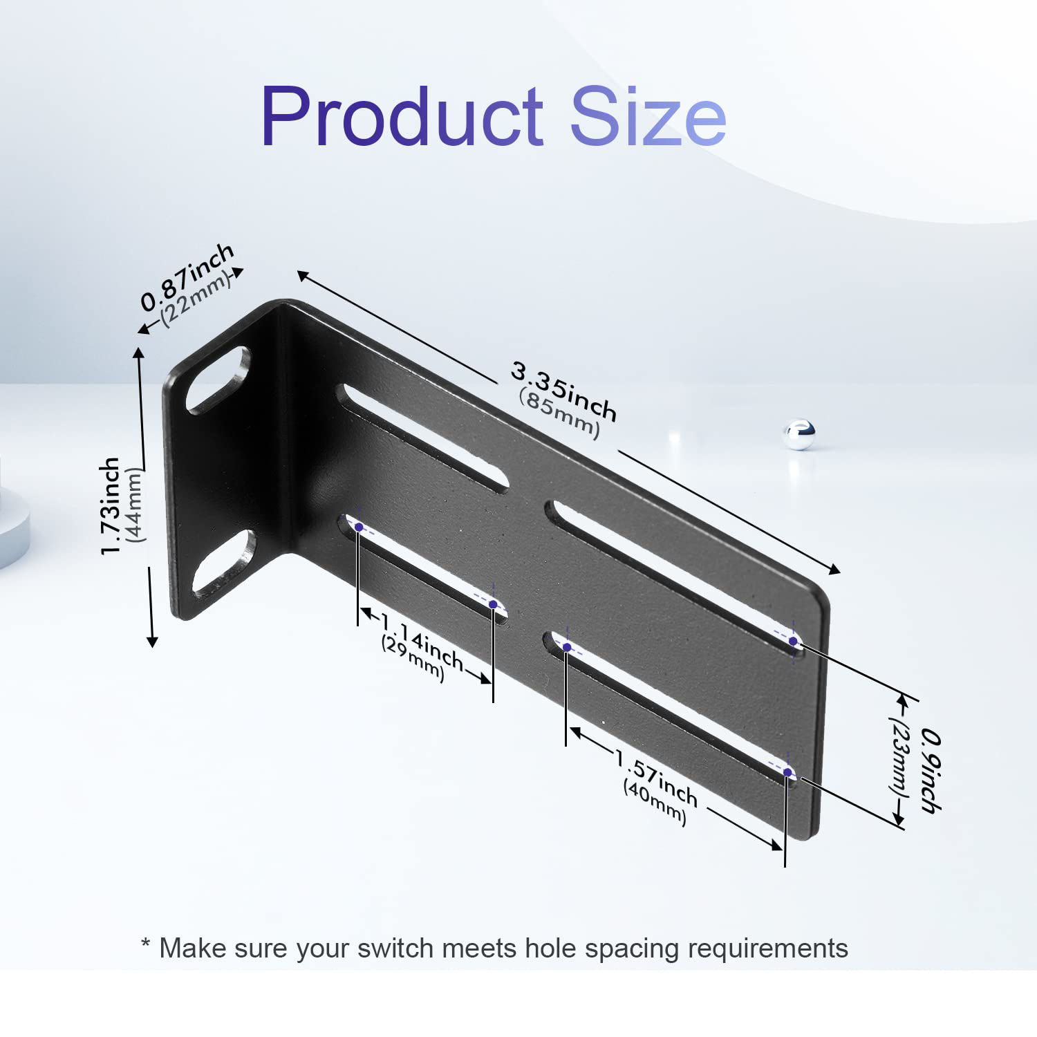 GetUSCart- Rack Mount Kit Universal Adjustable 19 Inch Rack Ears for HP ...