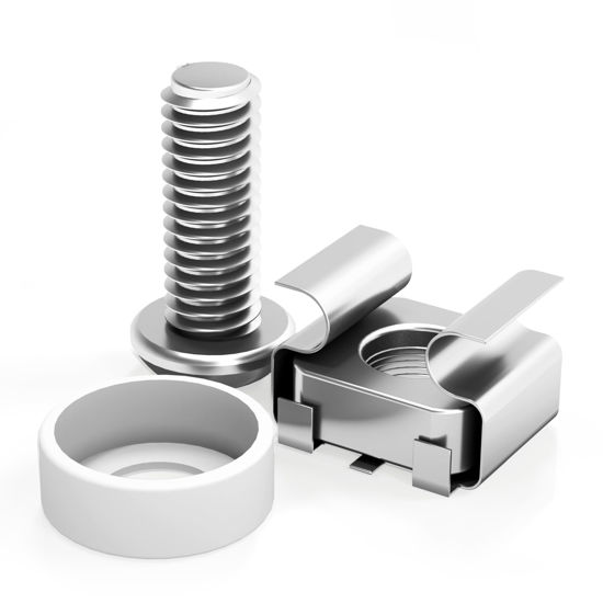 GetUSCart- M6 x 16mm Rack Mount Cage Nuts, Screws and Washers for Rack ...