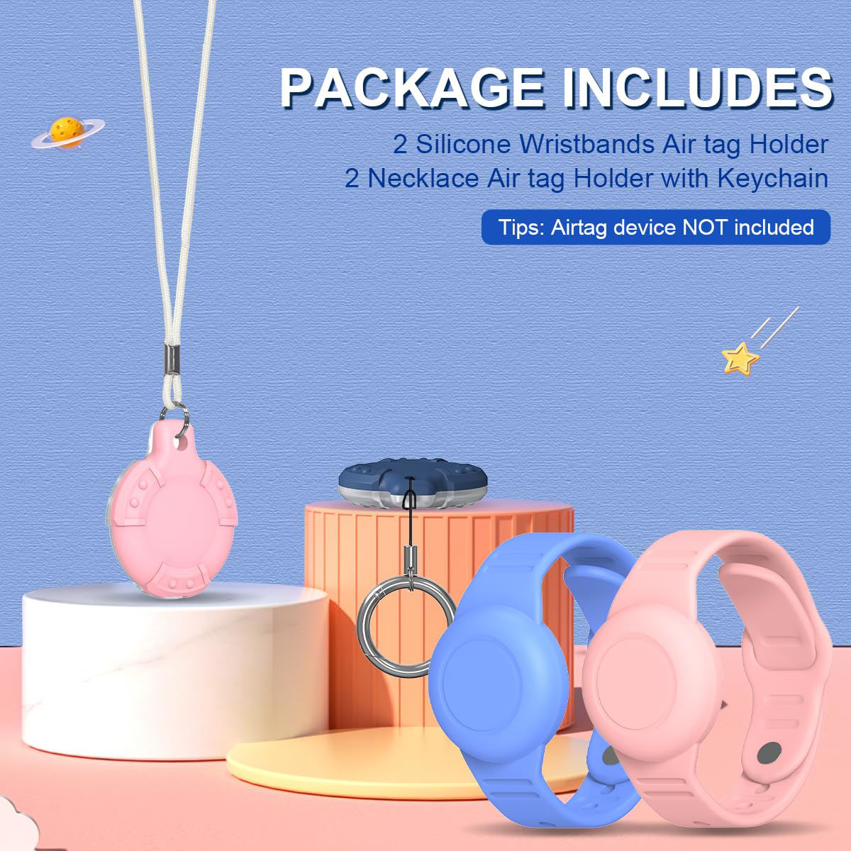 GetUSCart- [4 Pack] Compatible for Air tag Holder Waterproof, Kids Air ...