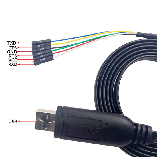 GetUSCart- DSD TECH SH-U09G USB to TTL Serial Cable Built-in FTDI ...