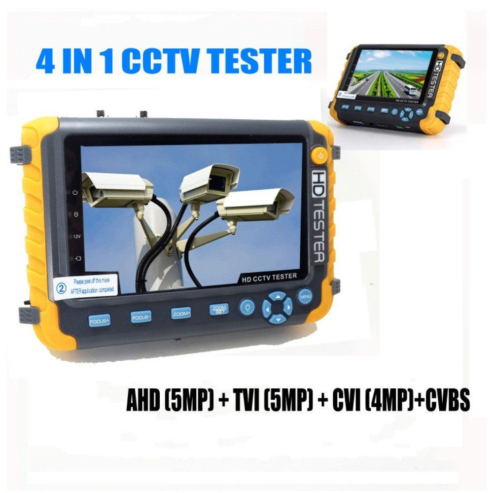 GetUSCart- 5 Inch CCTV Tester 8MP AHD 8MP TVI 8MP CVI CVBS Coaxial HD ...