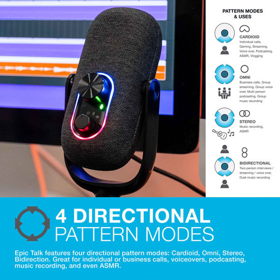GetUSCart- JLab Epic Talk USB Microphone - Black - USB-C Output ...