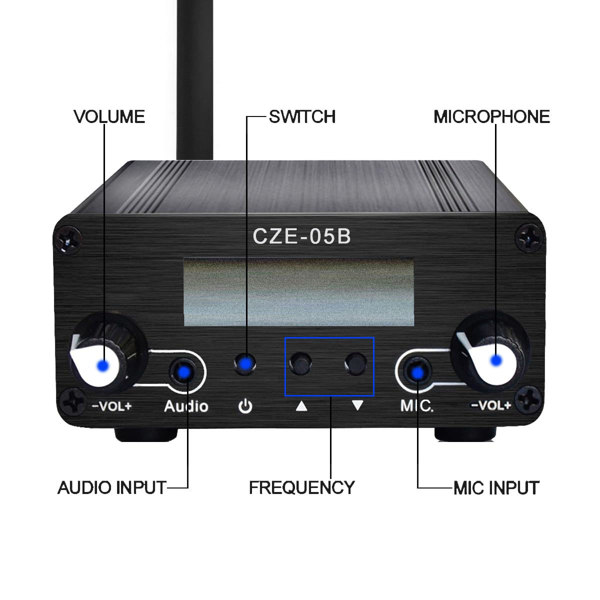 GetUSCart- FM Transmitter for Church,Long Range Stereo Mini Radio ...