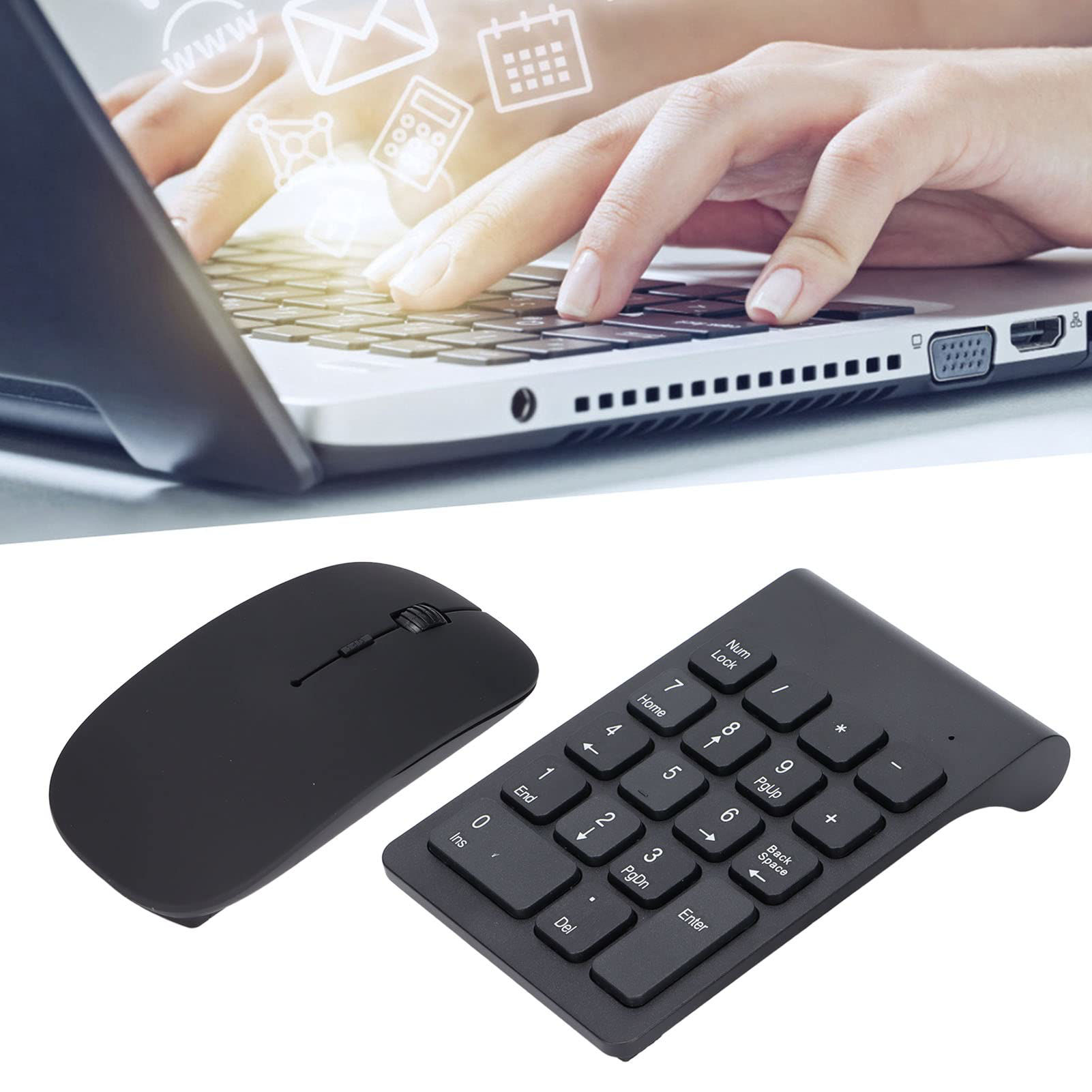 Getuscart Wireless Numeric Keypad 2 4g Numeric Keypad And Mouse Combo