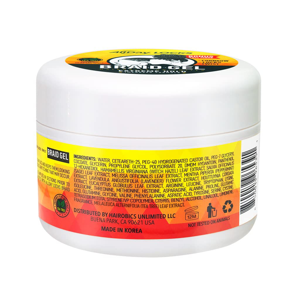 GetUSCart- AllDay Locks Braid Gel | Extreme Hold, Smooths & Tames Frizz ...