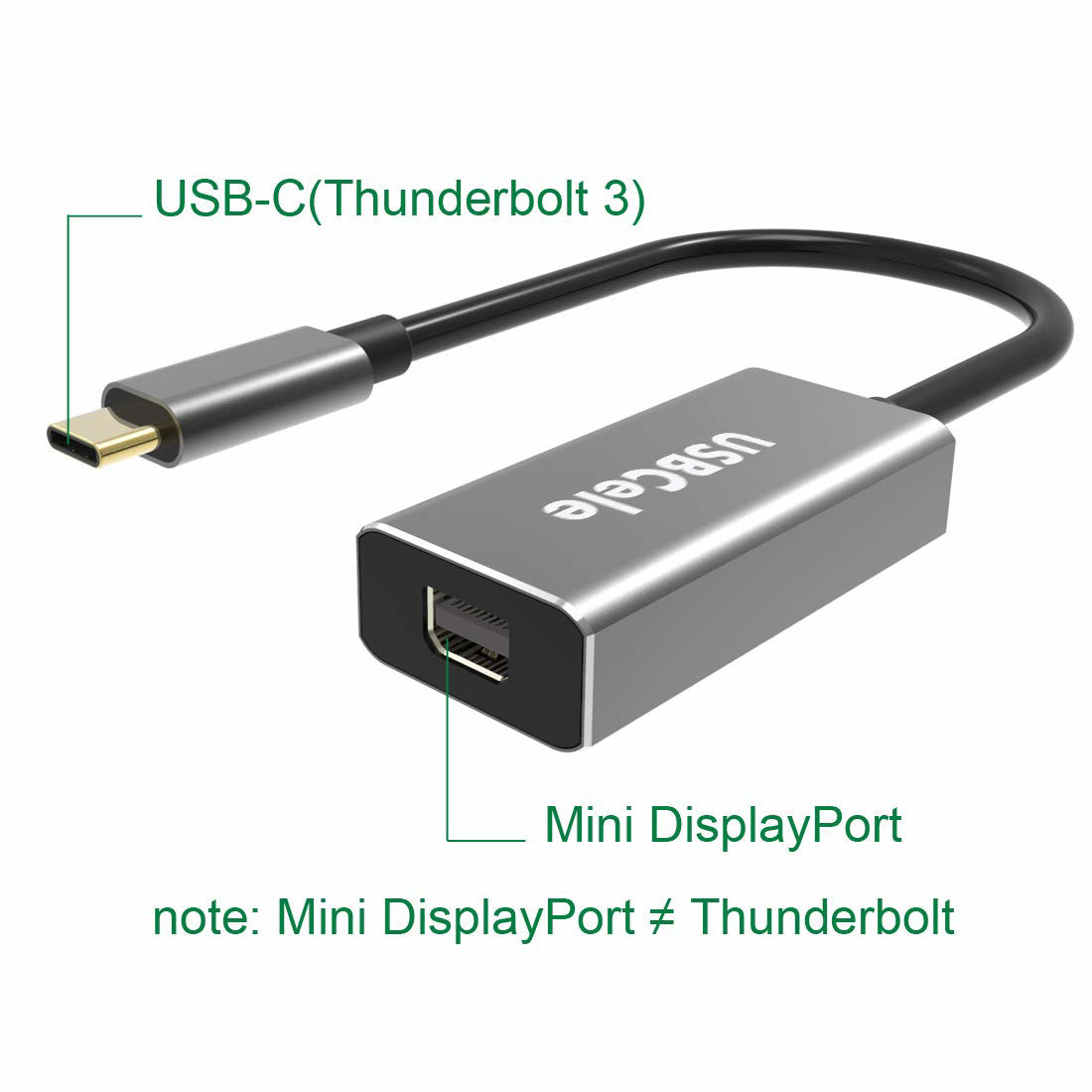 GetUSCart- USBCele USB-C to Mini DisplayPort Adapter, USB Type C ...