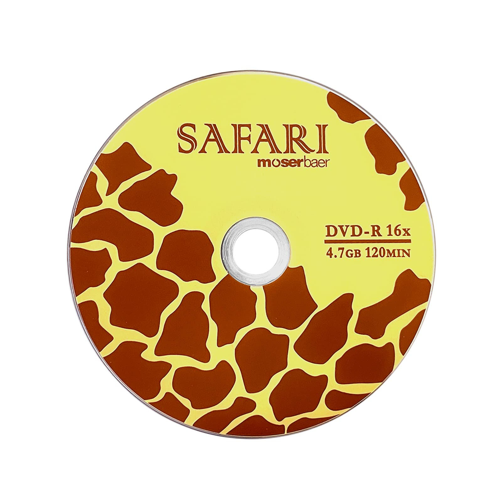 GetUSCart- Moserbaer Safari DVD-R 16X 4.7GB Branded Logo Recordable ...