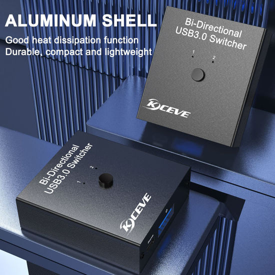 GetUSCart- USB 3.0 Switch Selector, 2 in 1 Out / 1 in 2 Out ...