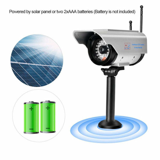 GetUSCart- Nannday Dummy Fake Camera, Solar Powered Simulated Security ...