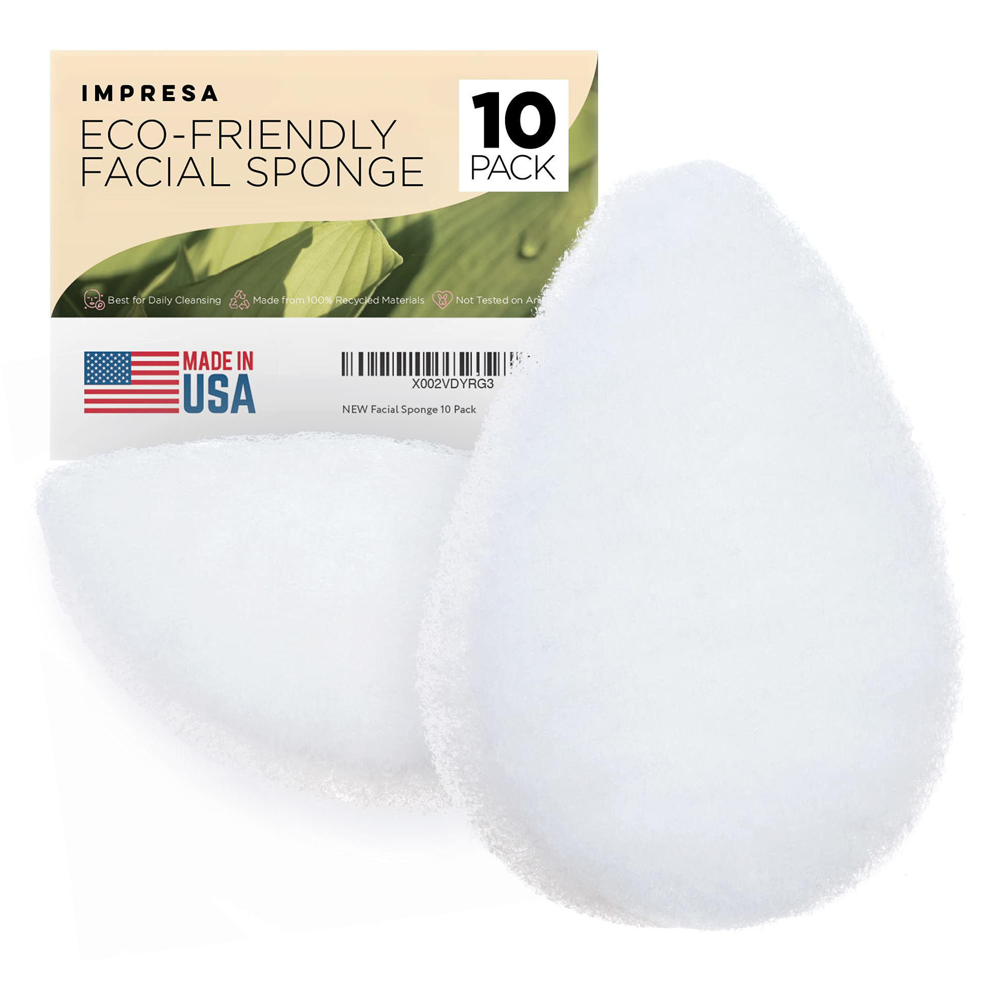 GetUSCart- [10 Pack] Eco Friendly Buff Puff Facial Sponges for ...