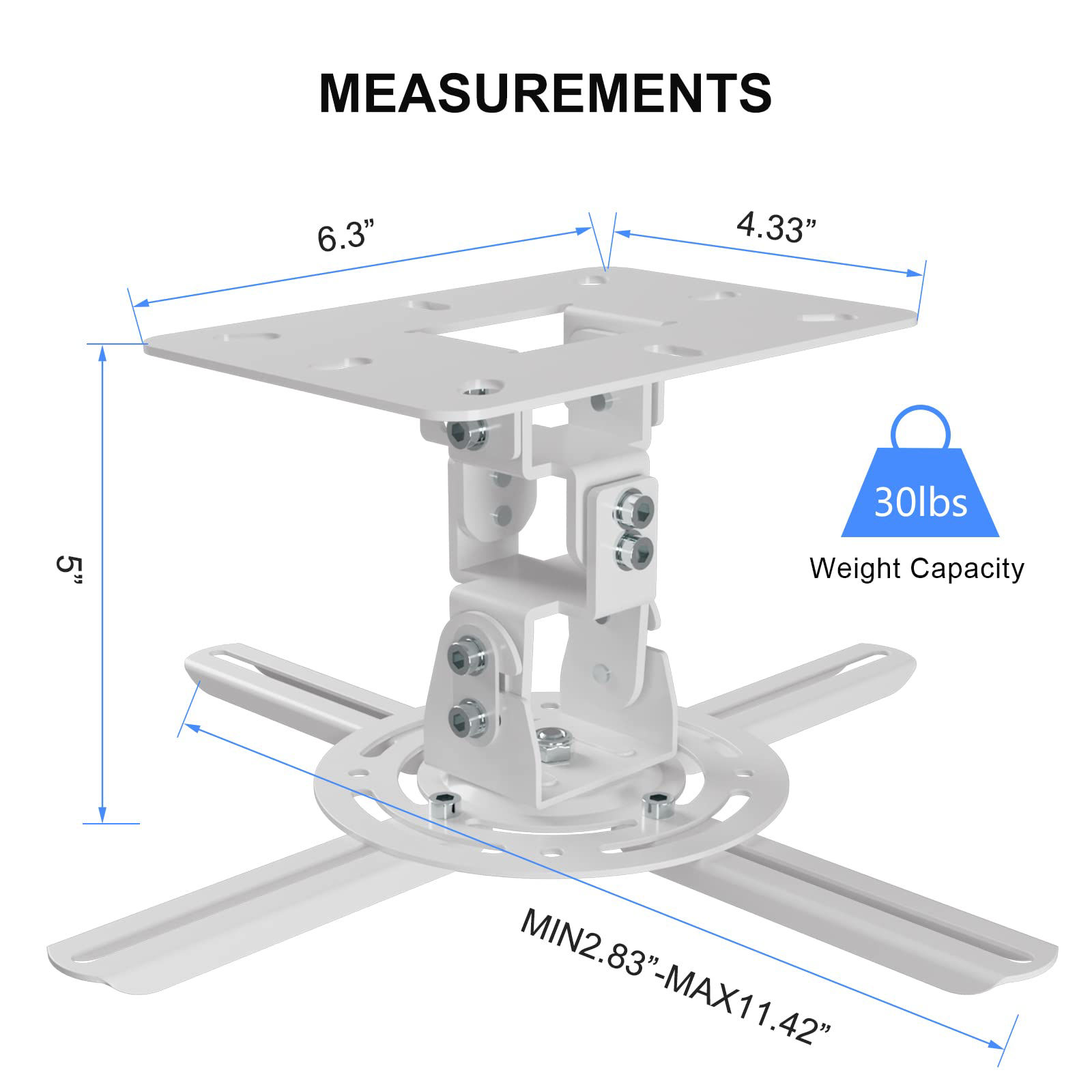GetUSCart- XINLEI Universal Projector Ceiling Mount Low Profile ...