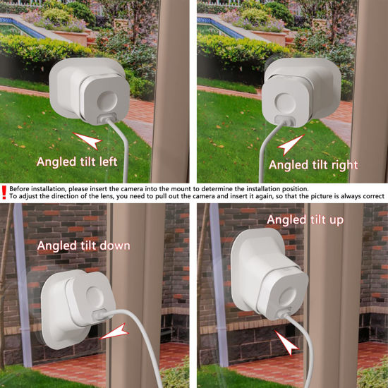 GetUSCart- Teccle Angled Window Mount Bracket for Blink Mini, 20 ...