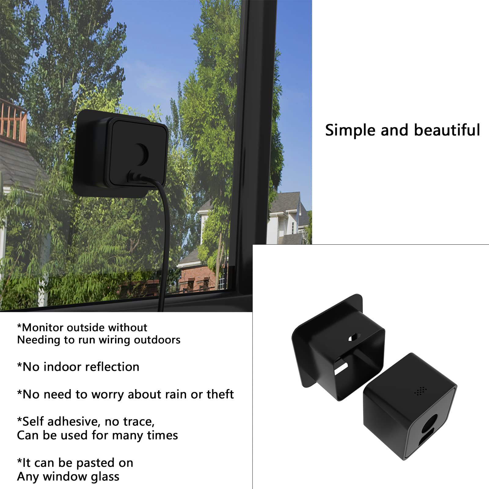GetUSCart- Teccle Window Mount for Blink Mini, Through Window Use Blink ...