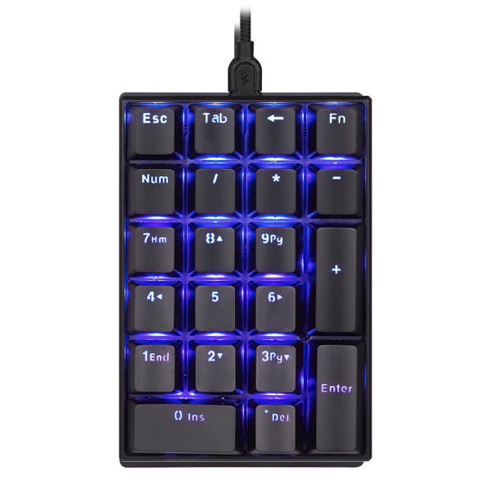 GetUSCart- MOTOSPEED K23 Mechanical Numeric Keypad Blue Switch Wired 21 ...