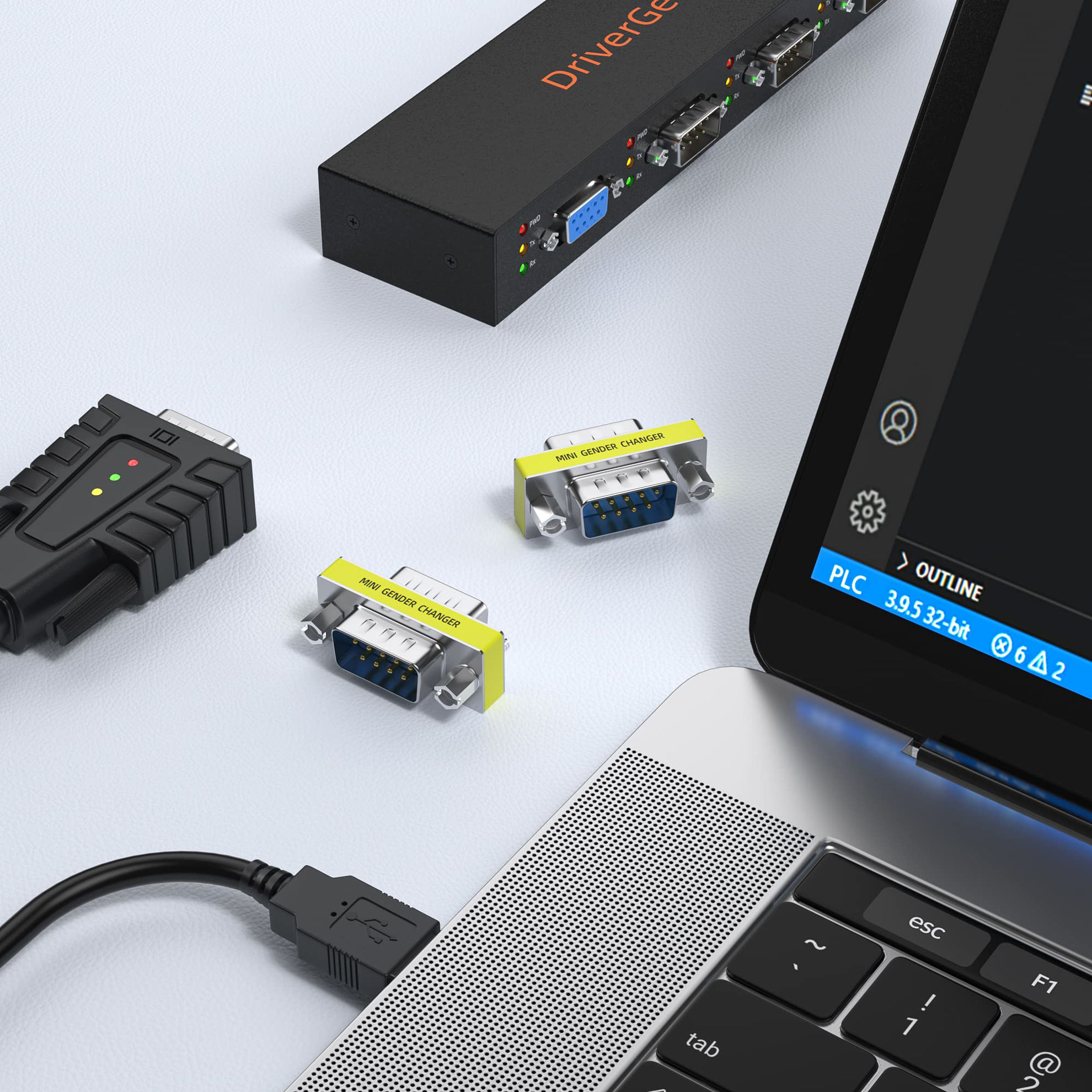 GetUSCart- DriverGenius RD232M2M-10A DB9 Serial RS232 COM Gender ...