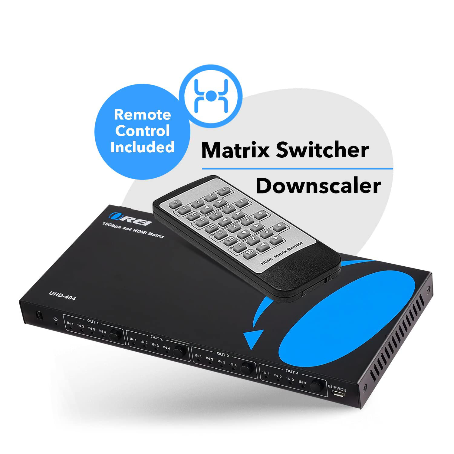 GetUSCart- OREI 4x4 HDMI 4K Matrix Switch/Splitter, (4-Input, 4-Output ...