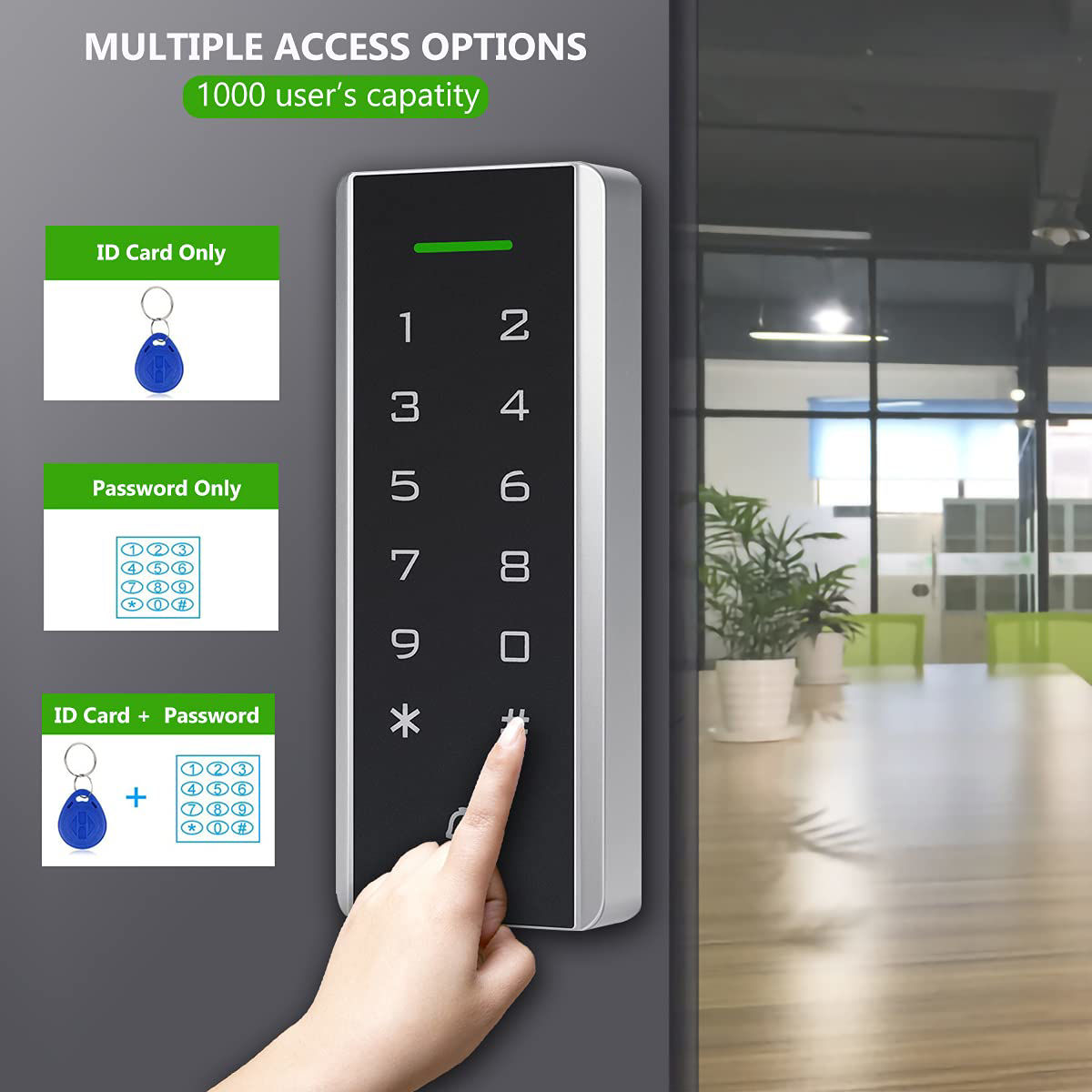 GetUSCart- Door Access Control System, 125KHz Proximity ID Card Access ...