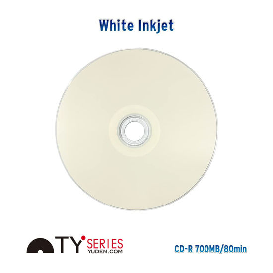 GetUSCart- PlexDisc TY Series Blue CD-R 52X 700MB White Inkjet Hub Printable Recordable Media ...