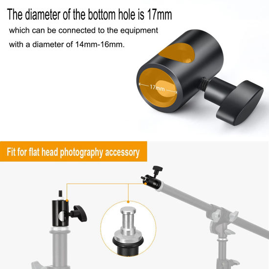 GetUSCart- KAGYOKU 4PCS Light Stand Adapter Aluminum Rapid Adapter ...