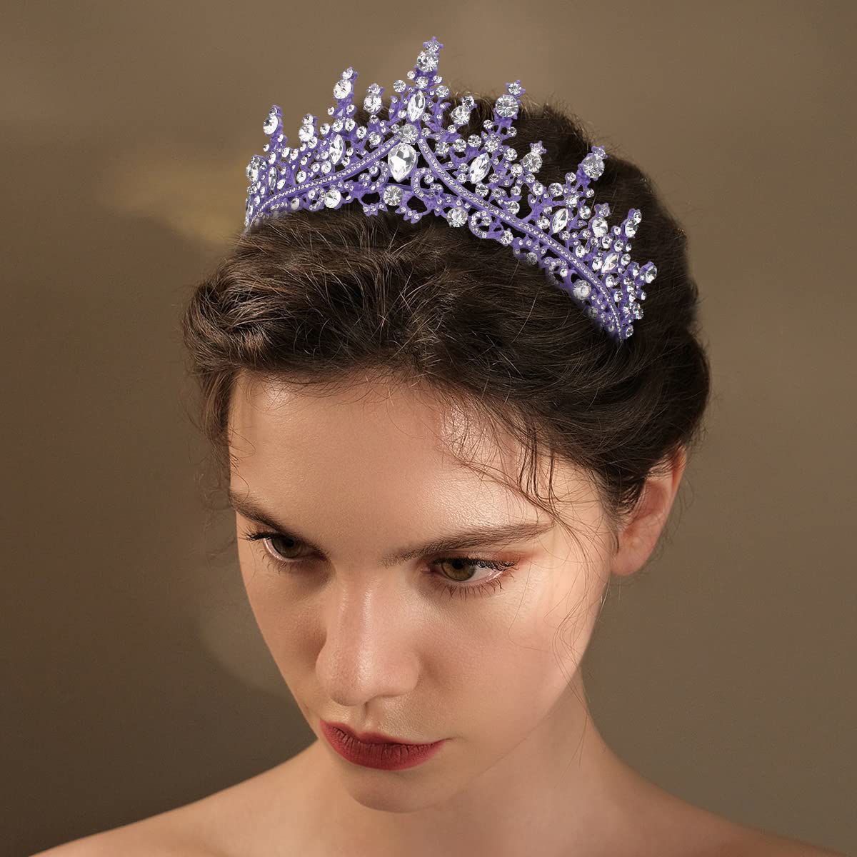 GetUSCart- TOBATOBA Tiaras for Women, Dark Purple Tiara Crowns for ...