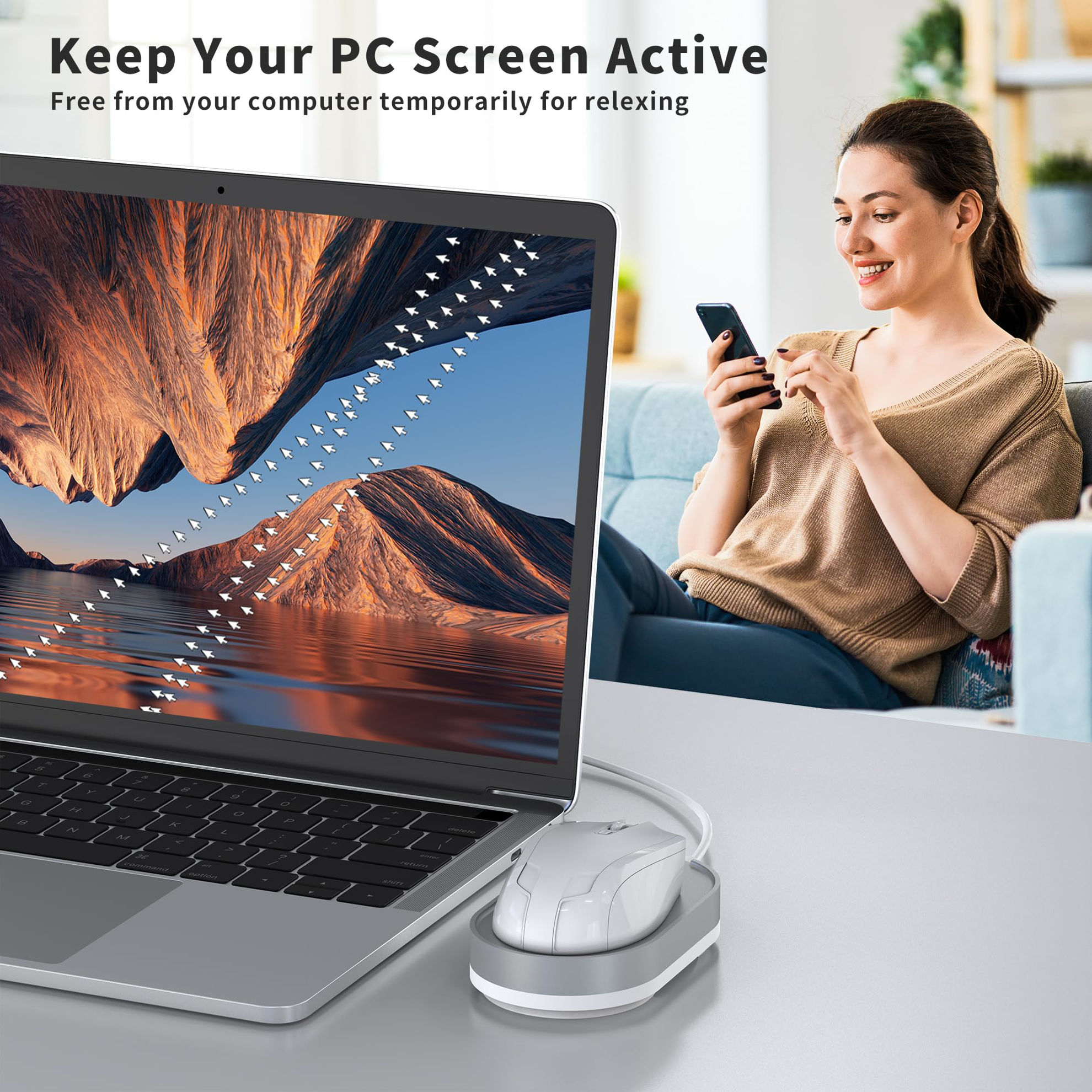 GetUSCart- Jerryrun Mouse Jiggler, Undetectable Mouse Mover Device ...