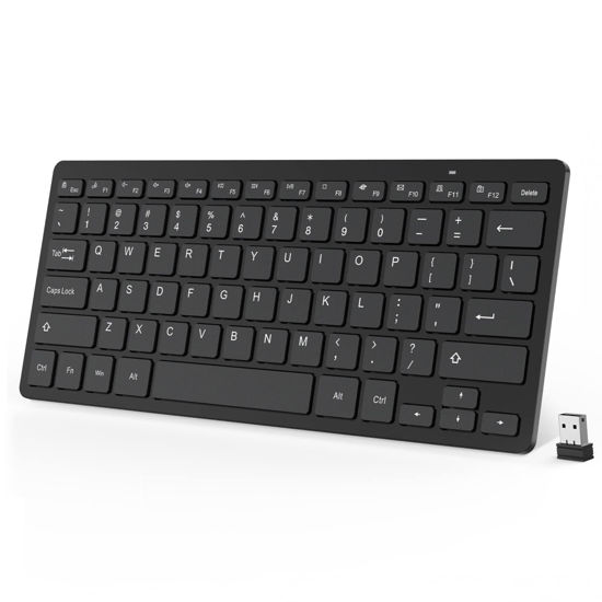 GetUSCart- OMOTON Wireless Keyboard, 2.4G Ultra-Slim Computer Keyboard ...