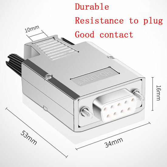 GetUSCart- ANMBEST 2PCS DB9 Breakout Connector, Solderless Metal Shell ...