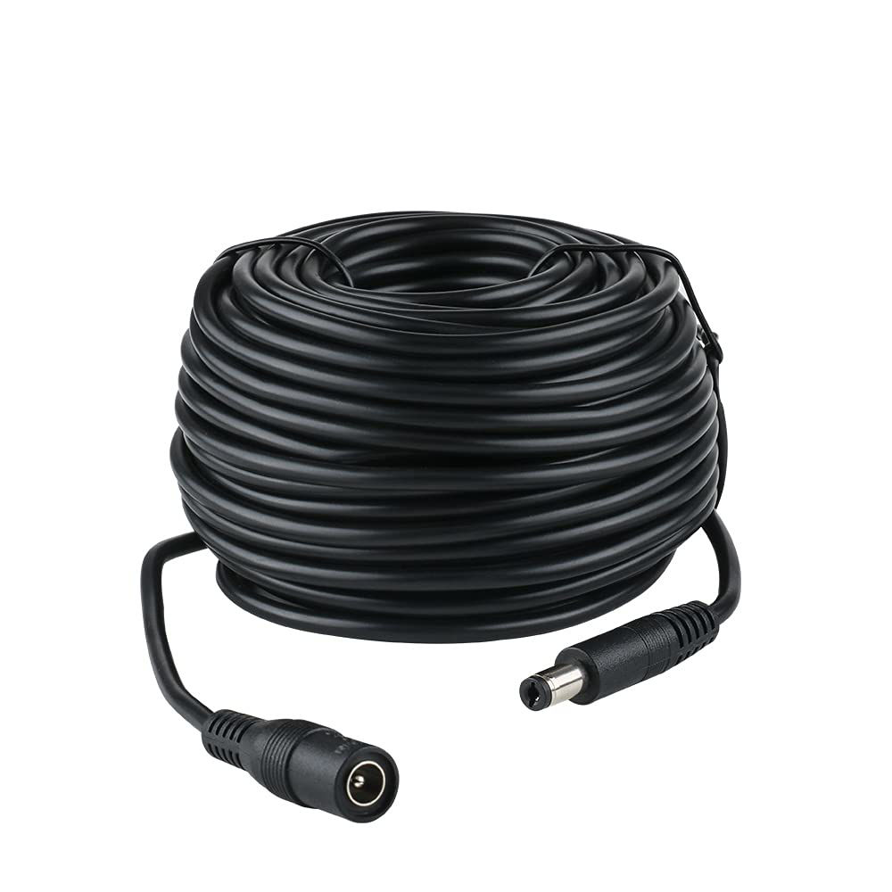 GetUSCart- Power Extension Cable 100ft 5.5mm x 2.1mm 12 Volt Male to ...