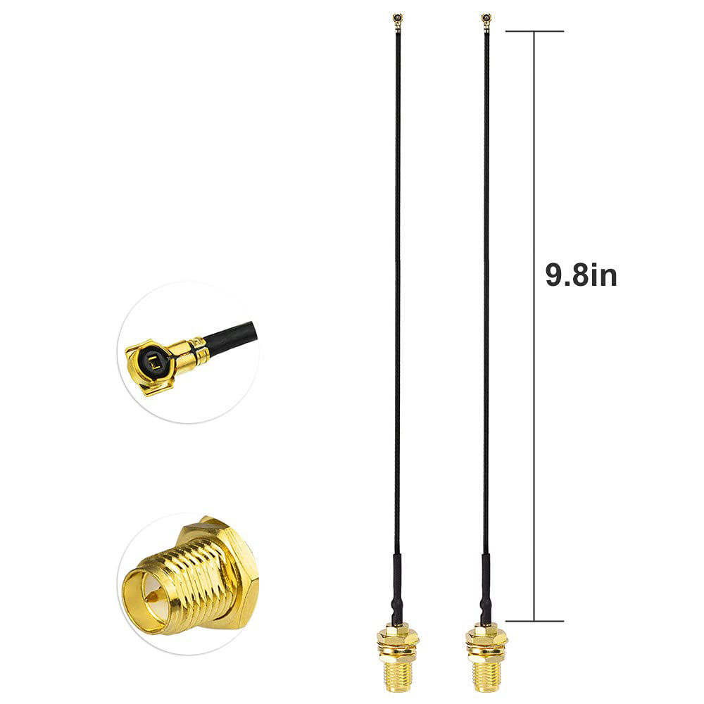 GetUSCart- Eightwood 2.4GHz 5GHz Dual Band RP-SMA Male WiFi Antenna ...